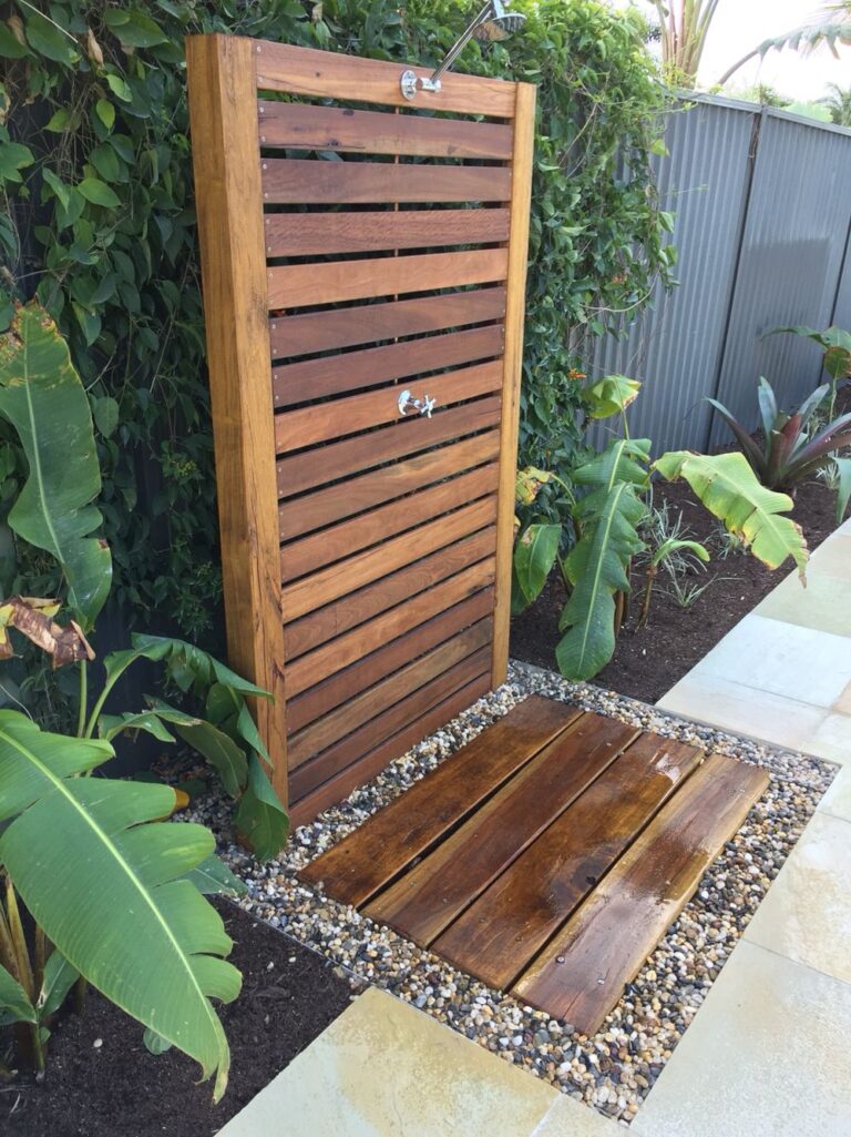 43 Beautiful Outdoor Shower Ideas, Refreshing Time in Nature