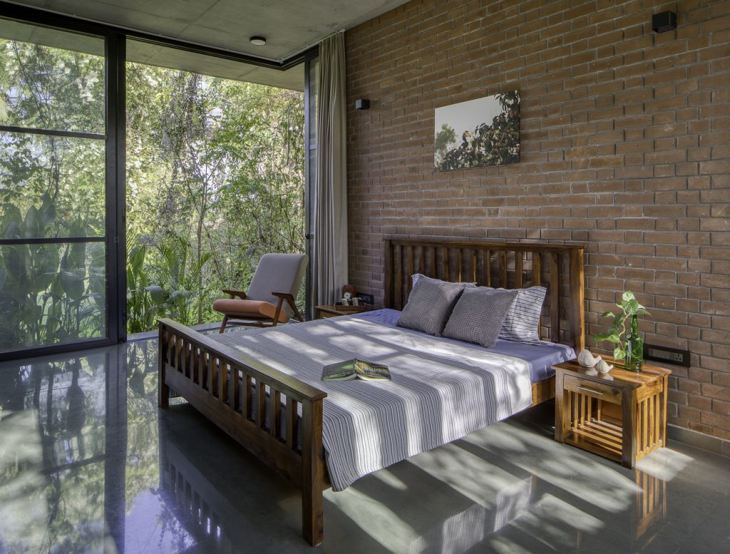 L-shaped One-story Tropical Loft House With Floating Veranda Surrounded ...