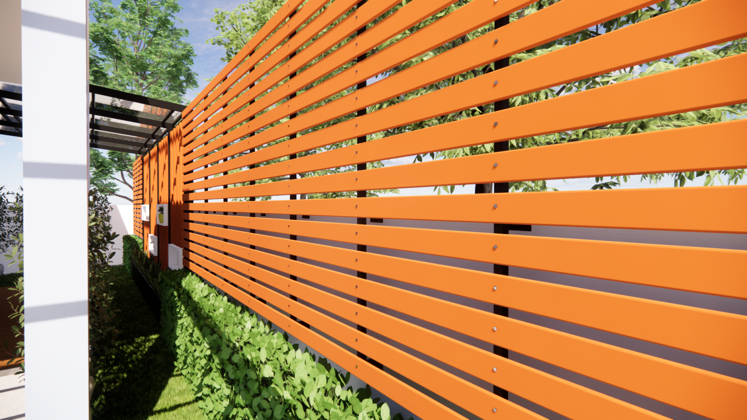 30 Great "Slatted Wood Fence" Ideas to Keep Your Property Private and ...