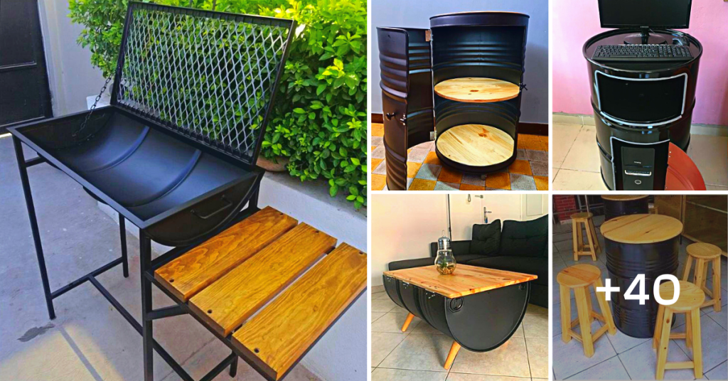 40 Awesome DIY Ideas to Repurpose "Metal Barrels"