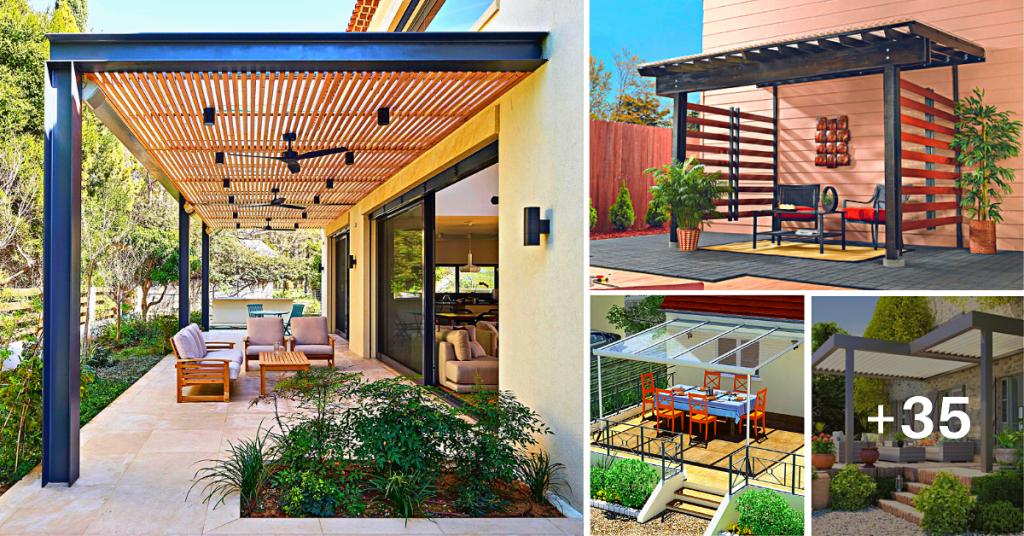 35 Functional "Awning" Ideas for Decks, Patios & Outdoor Seating