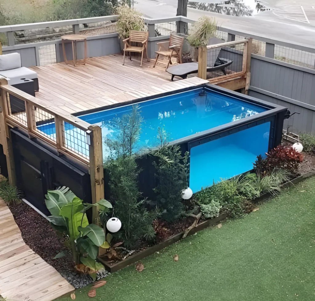 13 Shipping Container Pool Ideas to Create a Unique Backyard Oasis On a ...