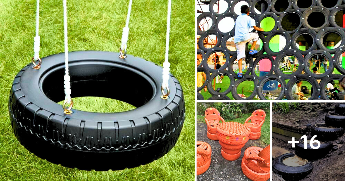 16 DIY Upcycled Tyre Projects: Give Your Old Tyres a Second Life